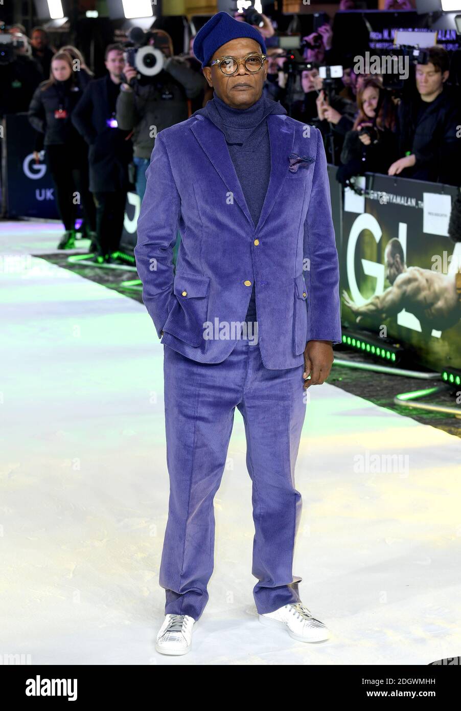 Samuel L. Jackson attending the Glass European Premiere at Curzon ...