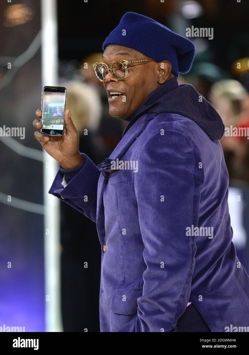 Samuel L. Jackson attending the Glass European Premiere at Curzon ...