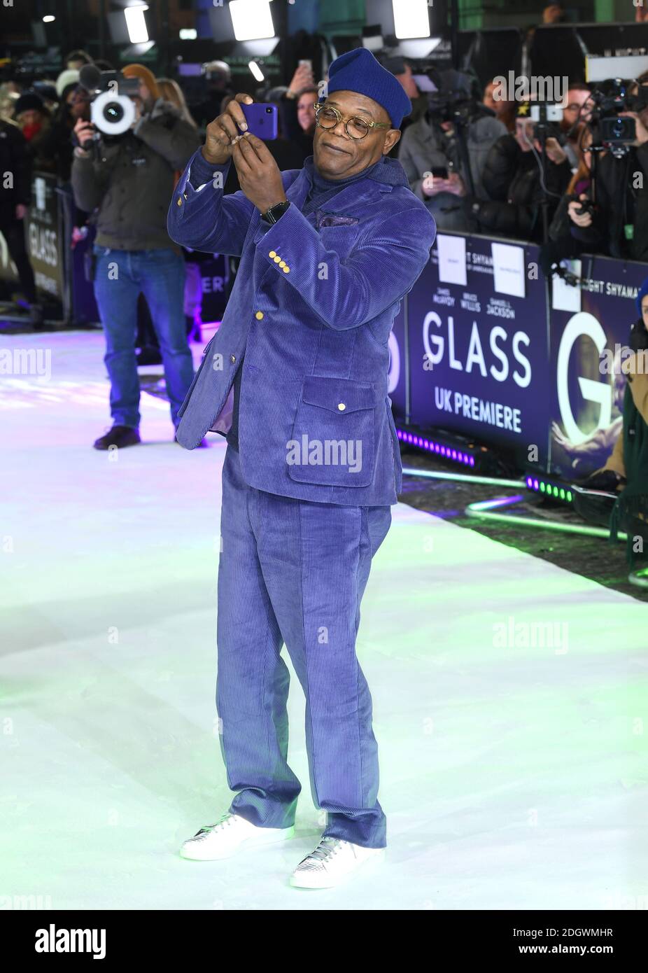 Samuel L. Jackson attending the Glass European Premiere at Curzon ...