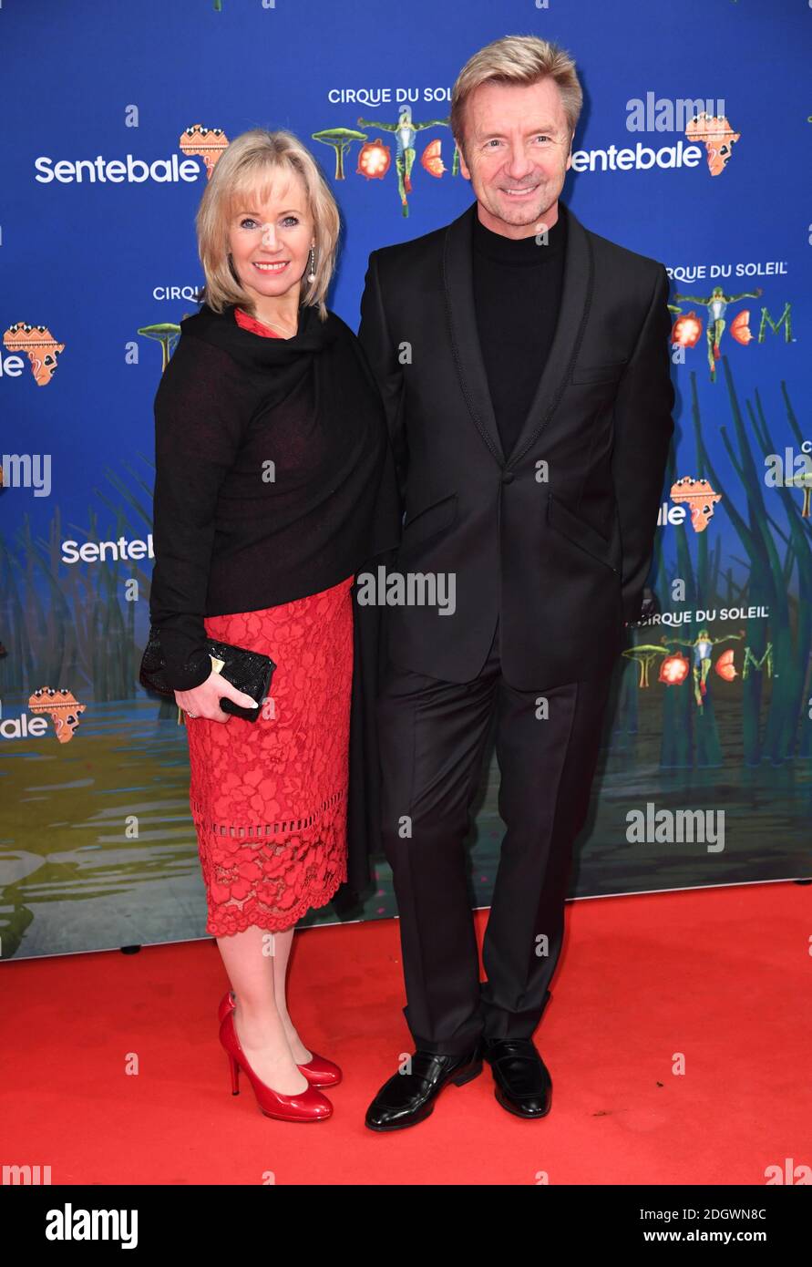 Karen Barber and Christopher Dean attending the Cirque Du Soleil Totem ...