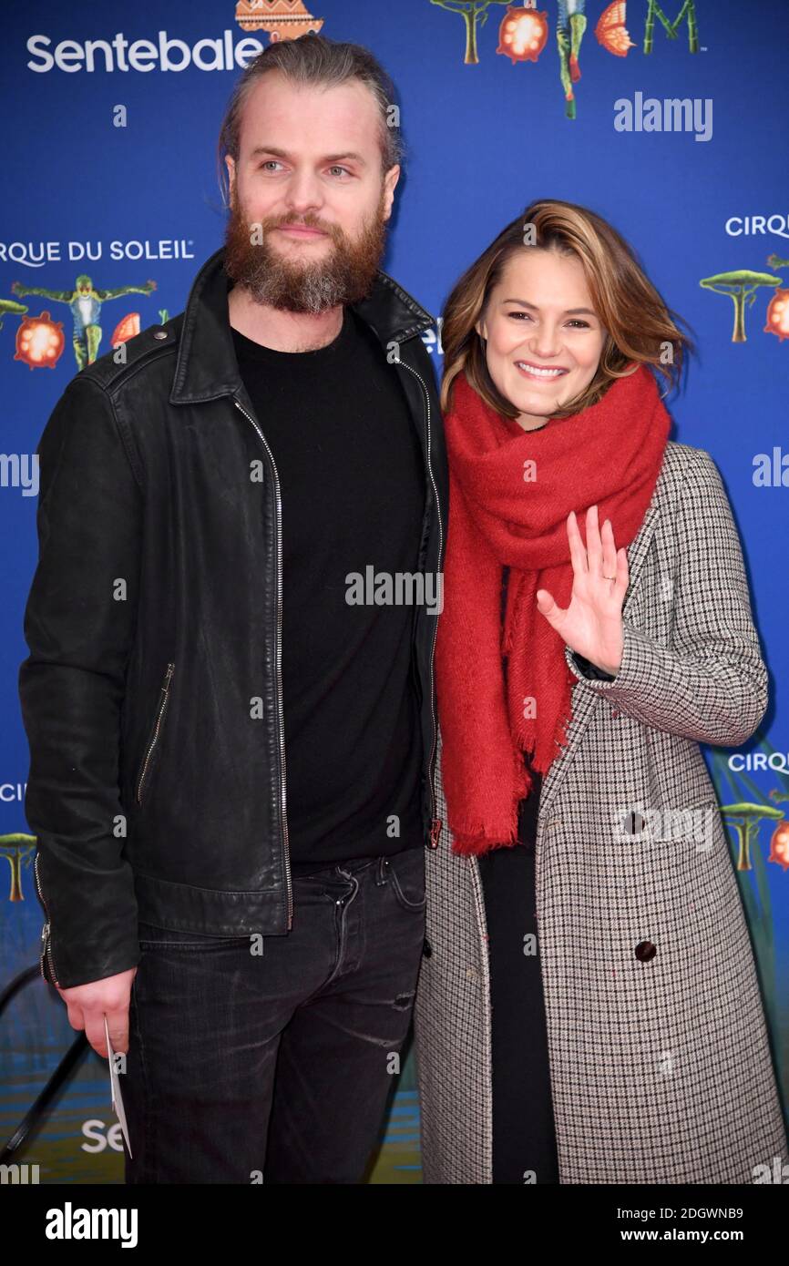 Marius Jensen and Kara Tointon attending the Cirque Du Soleil Totem ...
