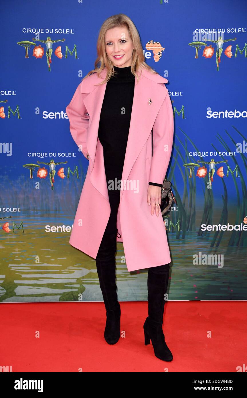 Rachel Riley attending the Cirque Du Soleil Totem premiere at the Royal ...