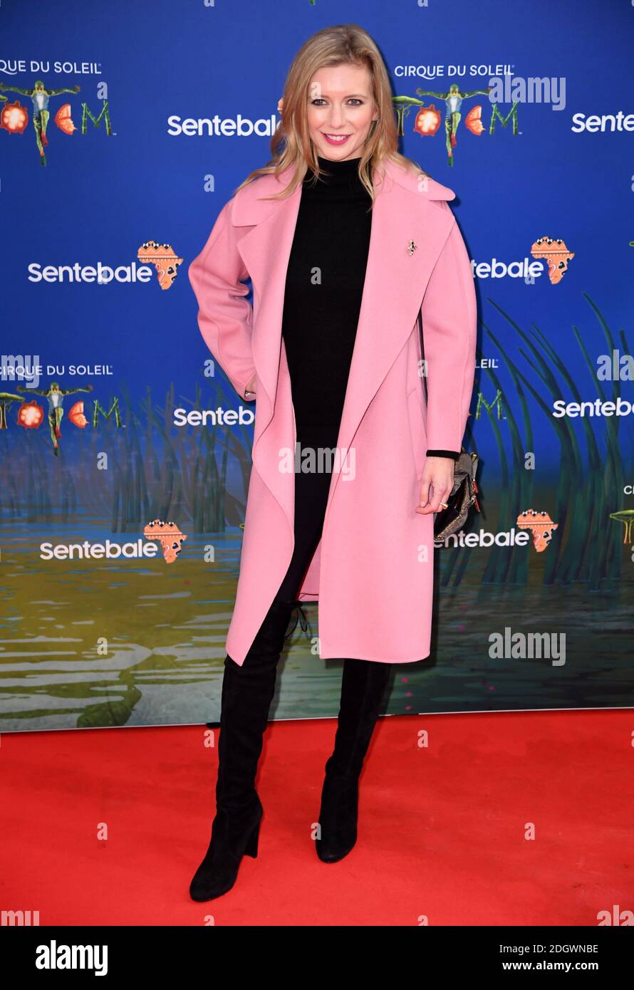 Rachel Riley attending the Cirque Du Soleil Totem premiere at the Royal ...