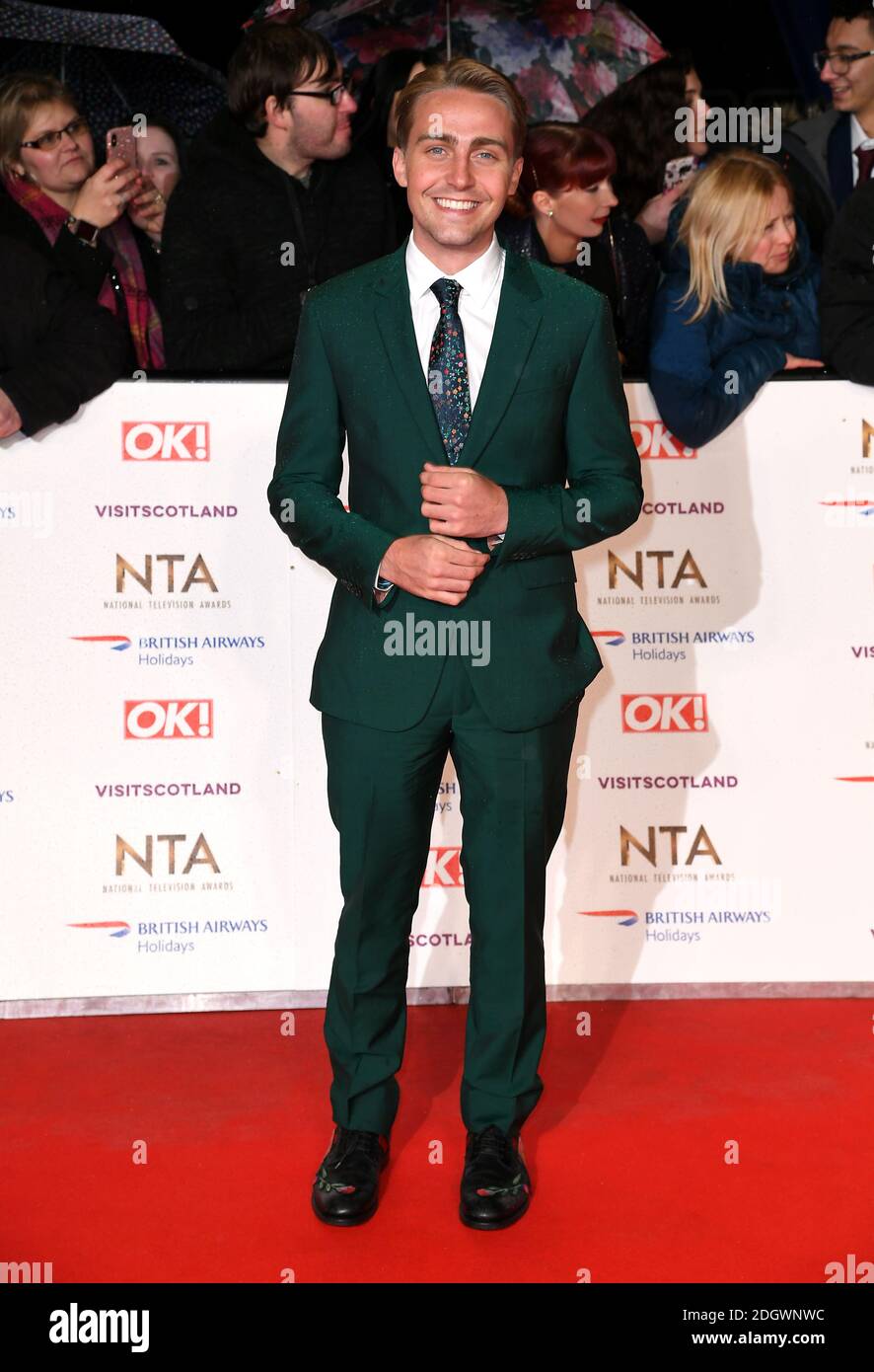 Barney Walsh attending the National Television Awards 2019 held at the ...
