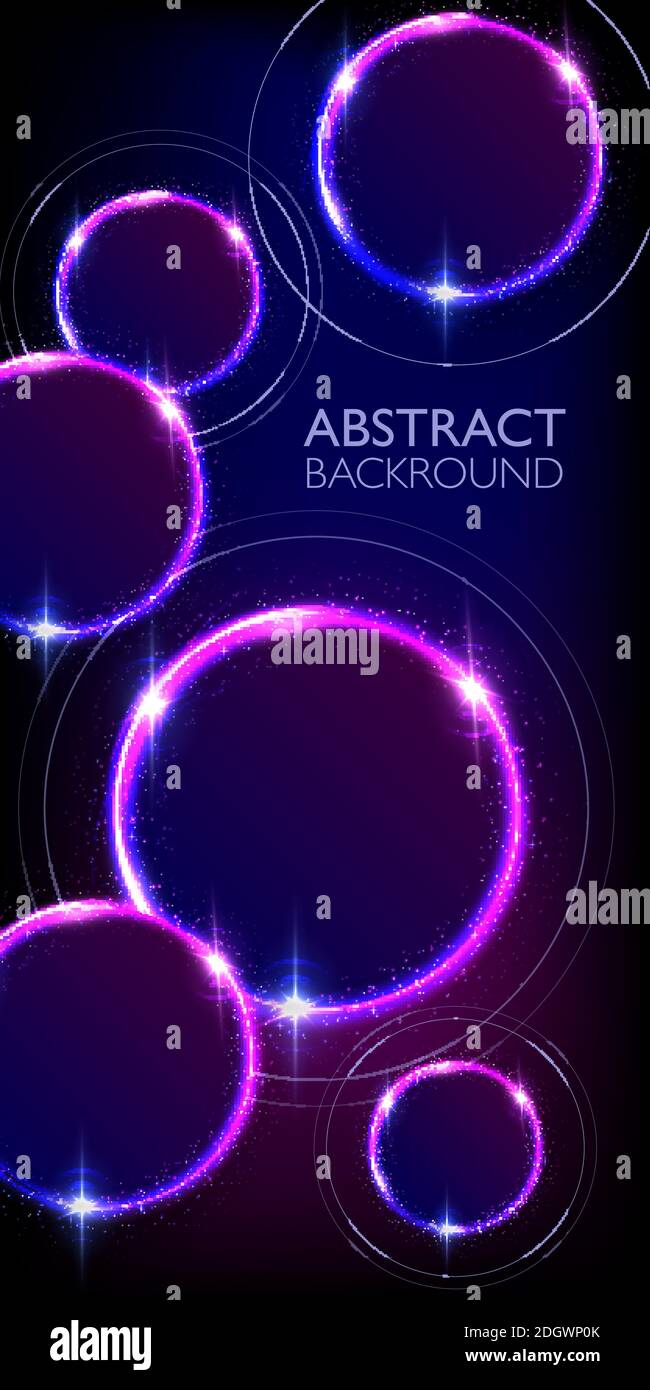 Transparent neon light frames Stock Vector Images - Alamy