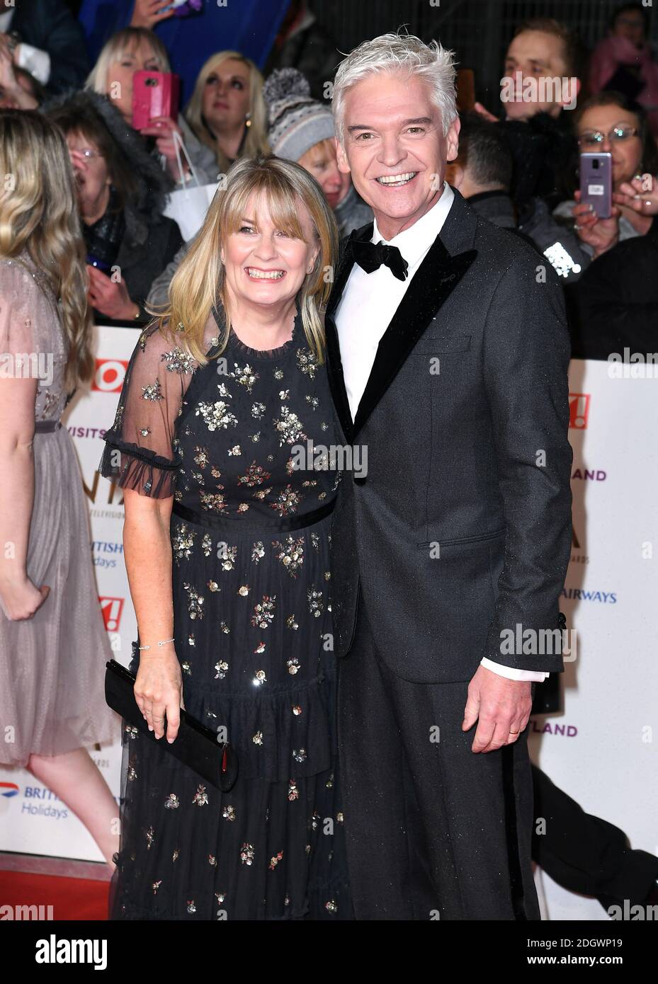 Phillip Schofield (right) and wife Stephanie Lowe attending the ...