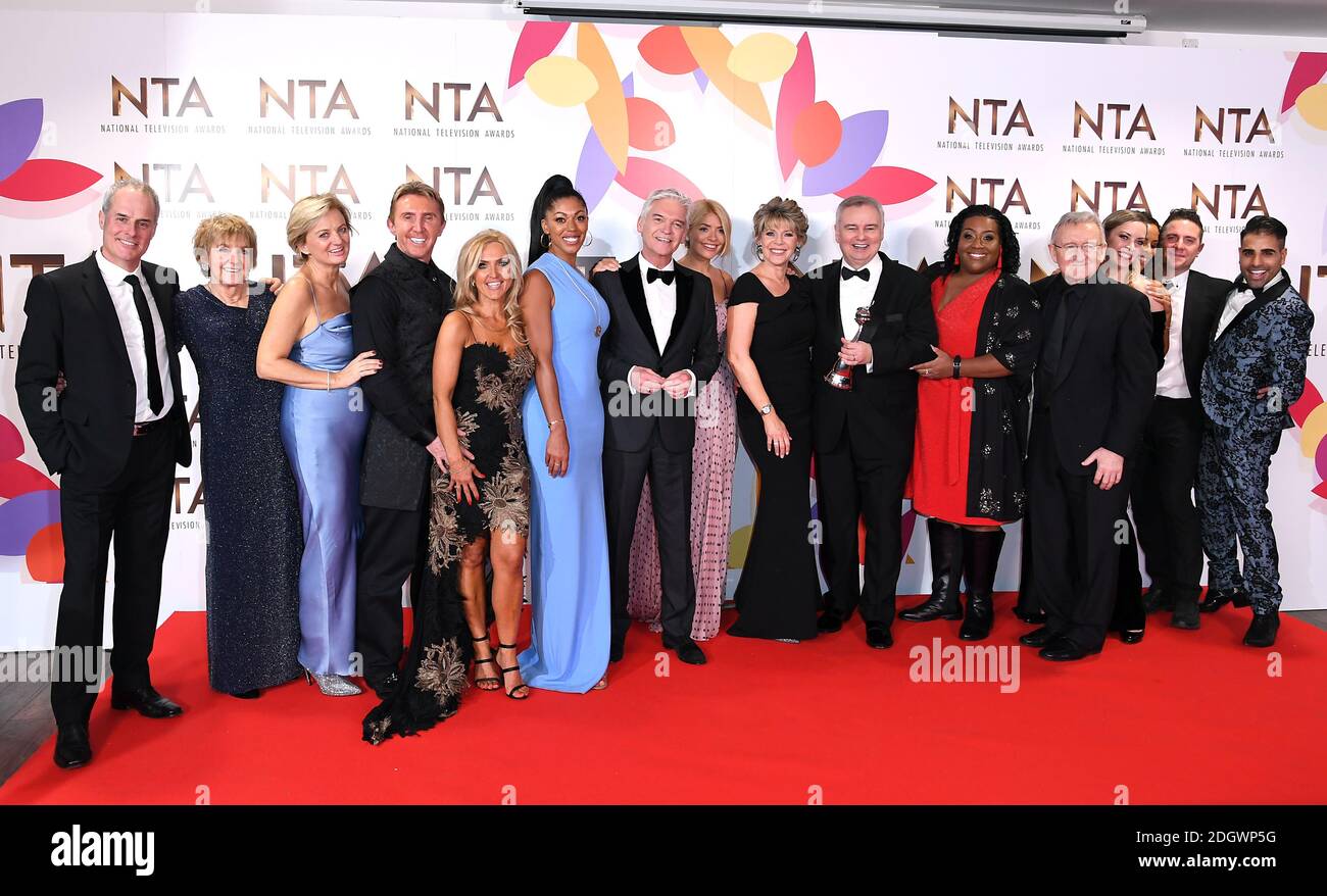 The cast of ITV's This Morning with the award for best Daytime Show in ...