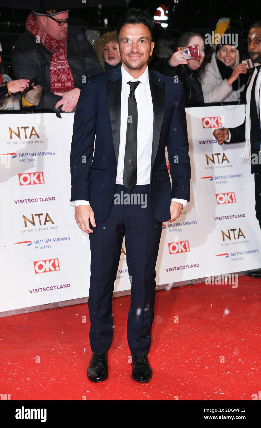 Peter Andre attending the National Television Awards 2019 held at the ...