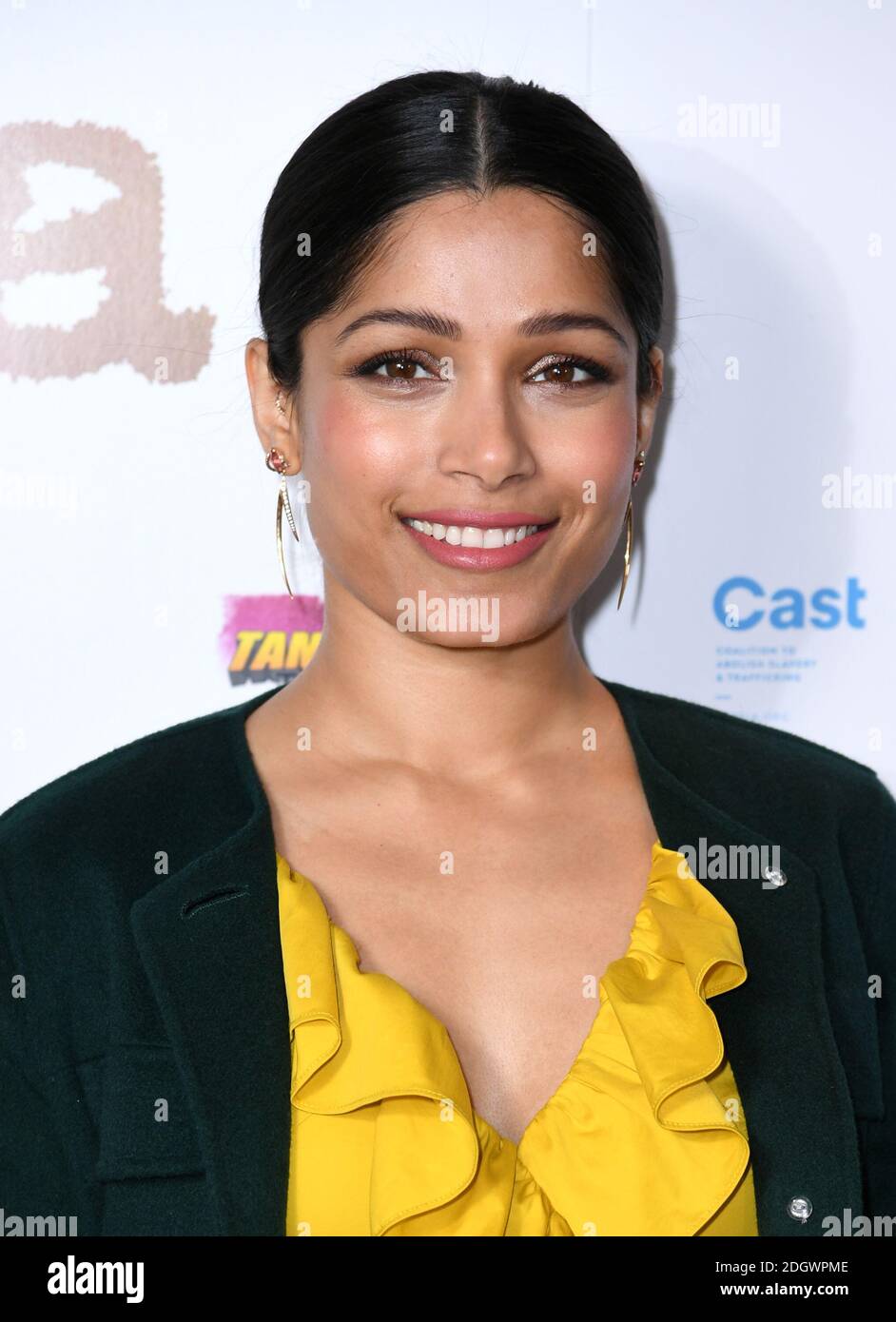 Freida Pinto arriving at the UK Premiere of Love Sonia, Curzon ...