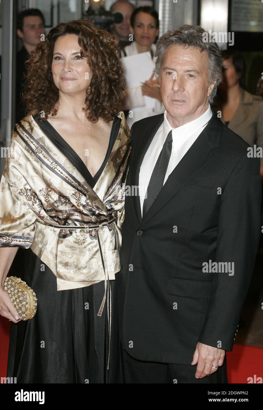 Dustin Hoffman and wife arriving at the Times BFI 50th London Film ...