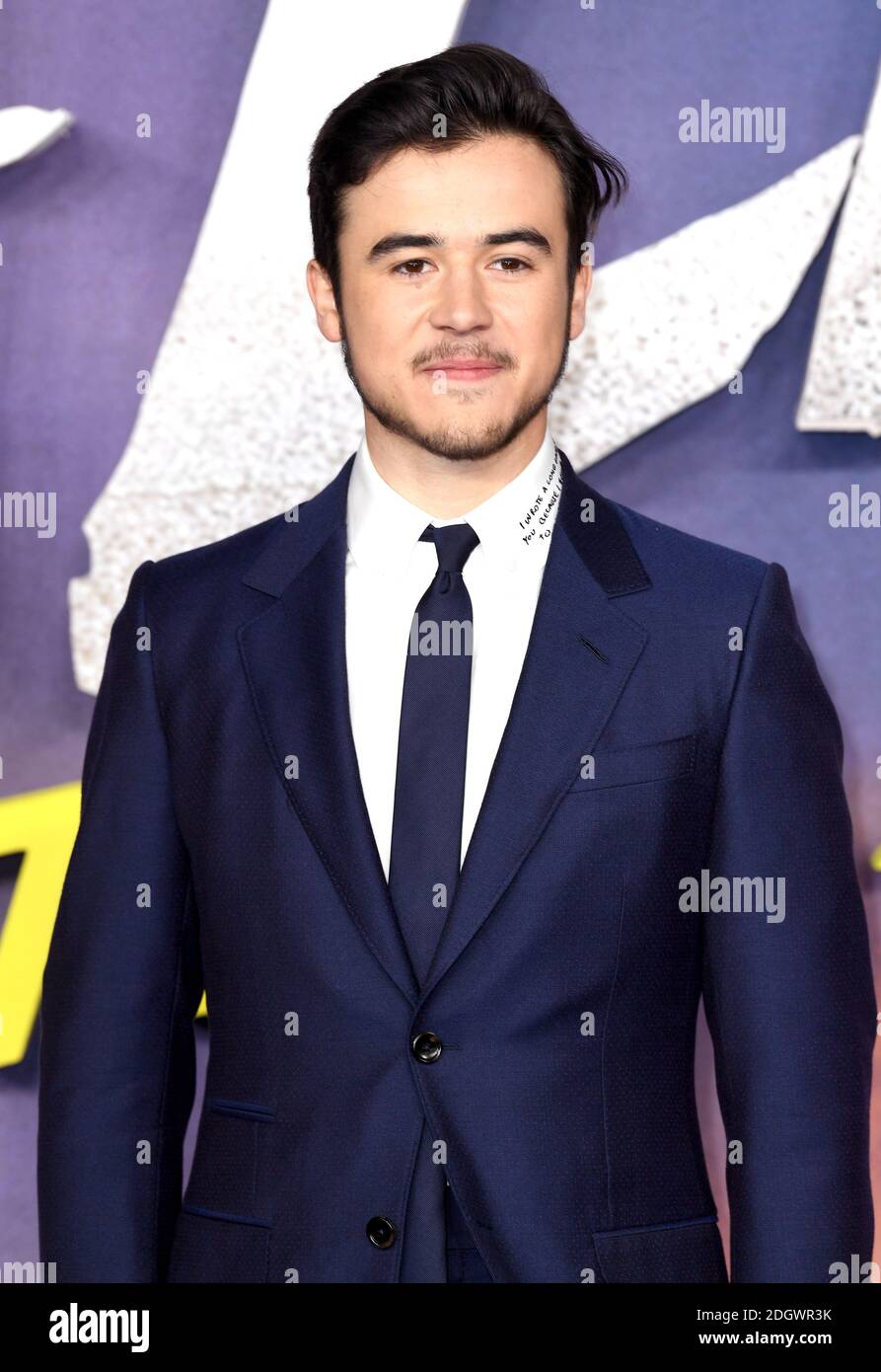 Keean Johnson attending the world premiere of Alita: Battle Angel, held ...