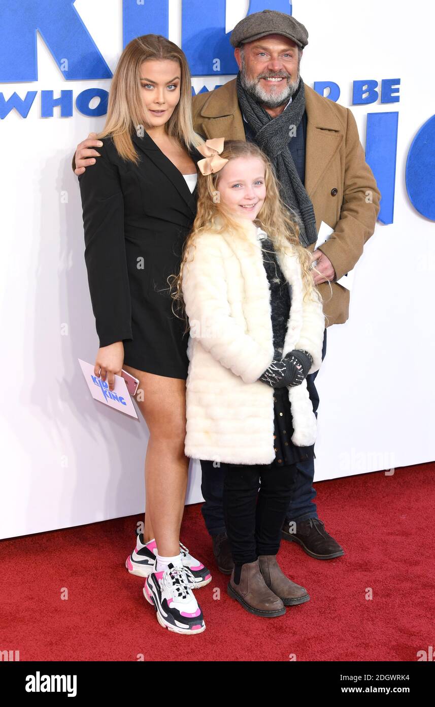 John Thomson and family arriving at the Gala Screening of The Kid Who ...
