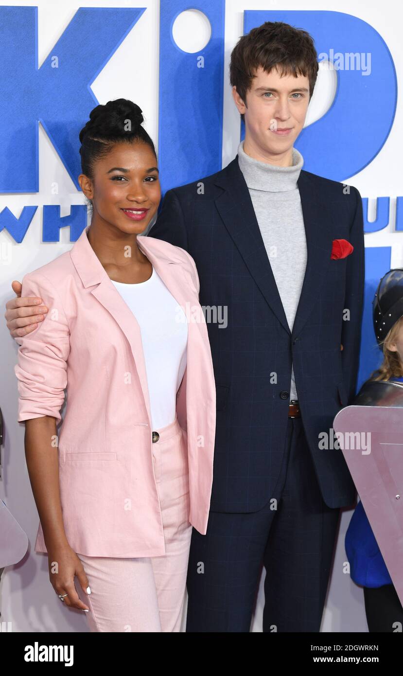 Angus Imrie and Rhianna Dorris arriving at the Gala Screening of The ...