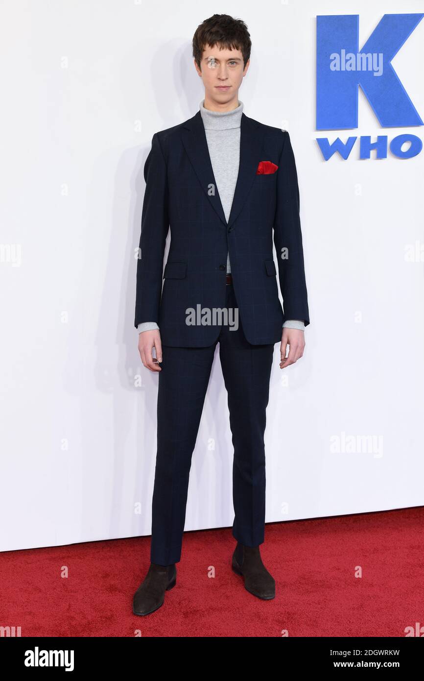 Angus Imrie arriving at the Gala Screening of The Kid Who Would Be King ...