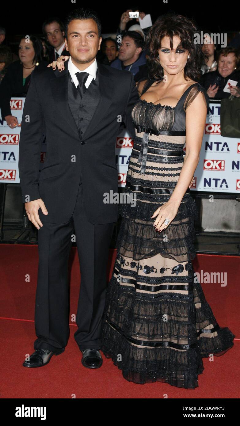 Jordan and Peter Andre arriving at the National Television Awards 2006 ...