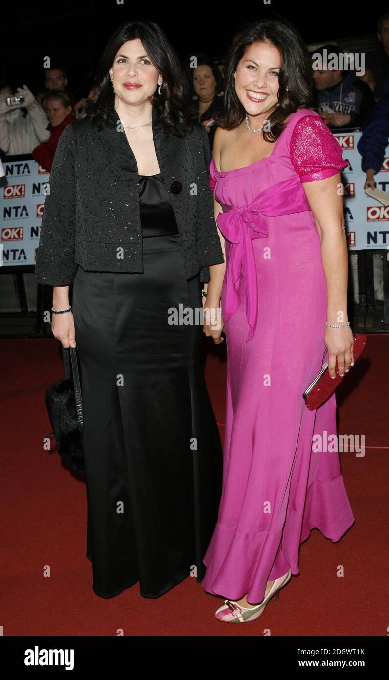 Kirstie Allsopp and sister Sofie arriving at the National Television ...