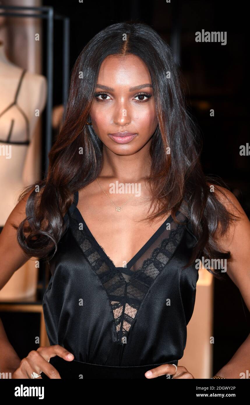 Jasmine Tookes visits Victoria's Secret New Bond Street, London ...