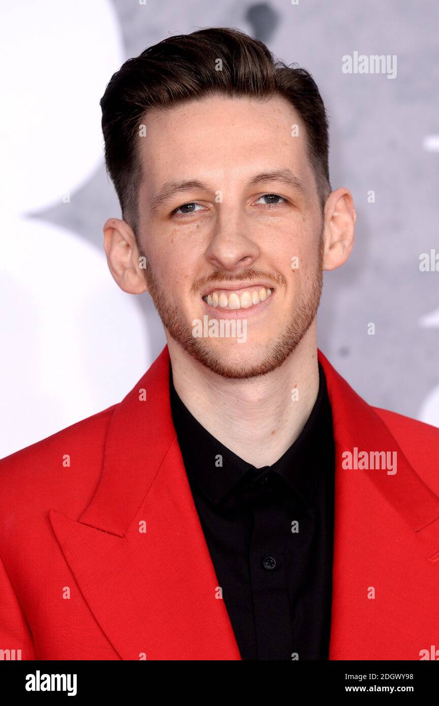 Sigala attending the Brit Awards 2019 at the O2 Arena, London. Photo ...