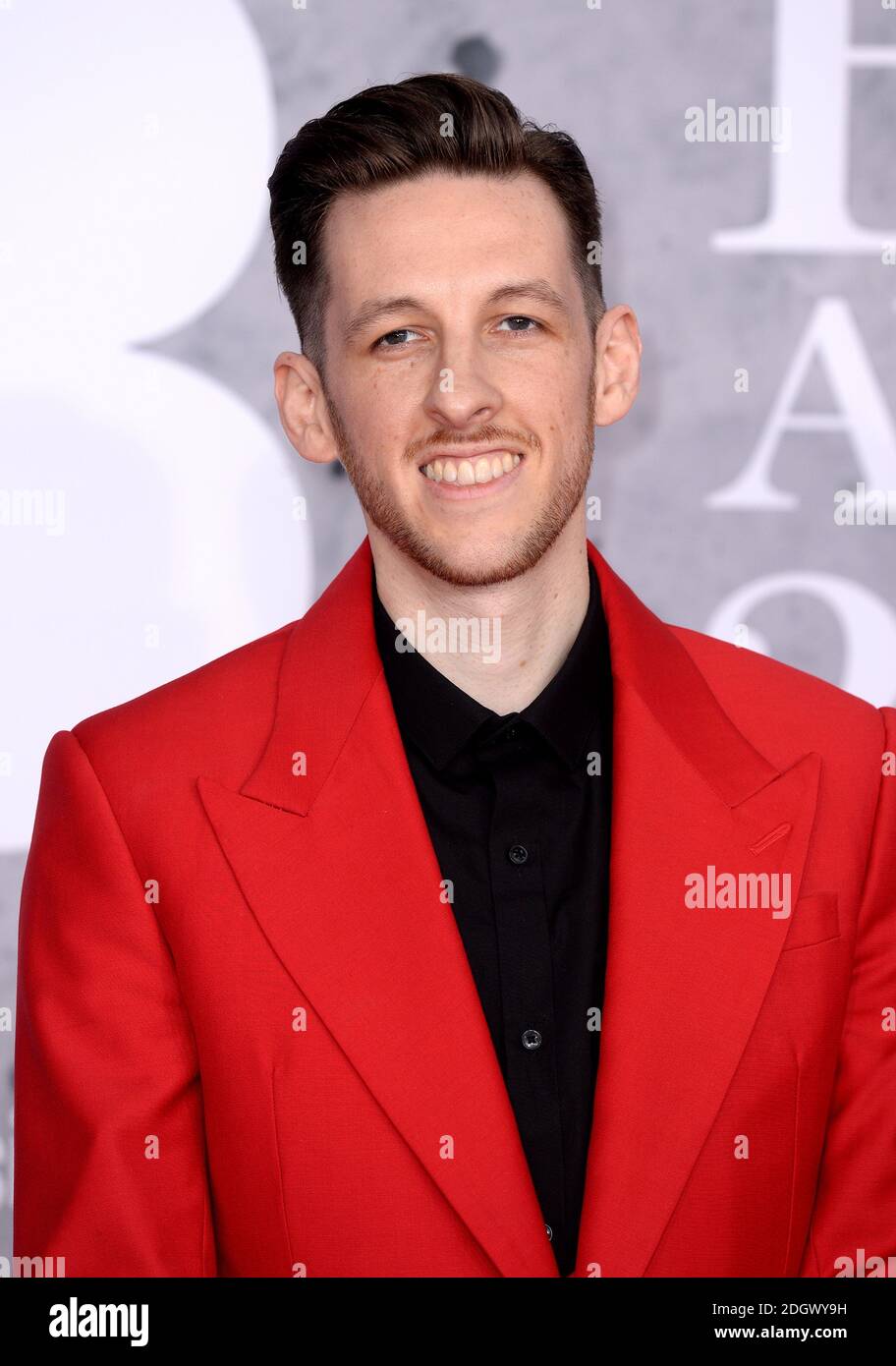 Sigala attending the Brit Awards 2019 at the O2 Arena, London. Photo ...