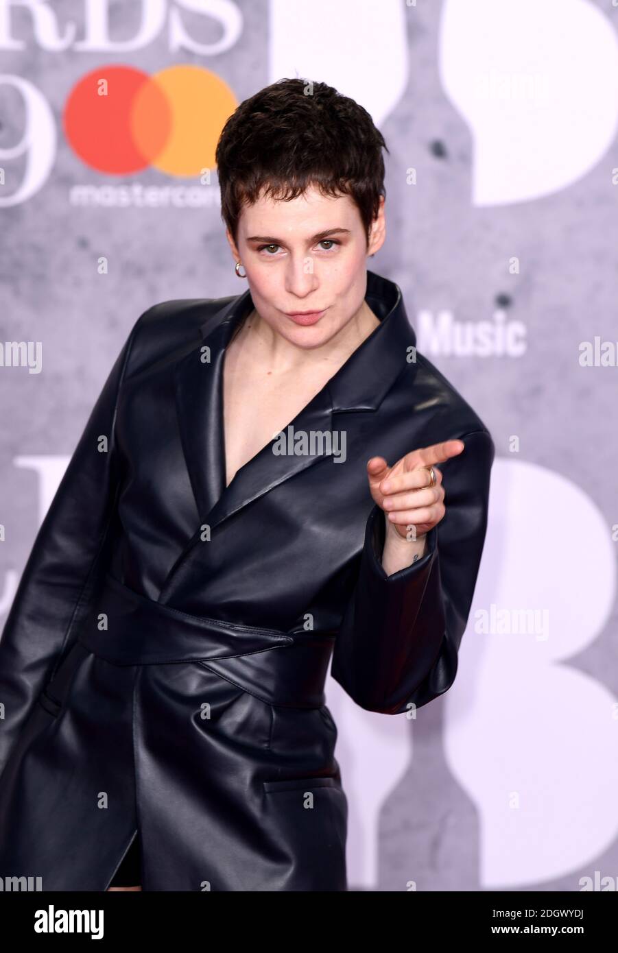 Heloise Letissier of Christine and the Queens attending the Brit Awards ...