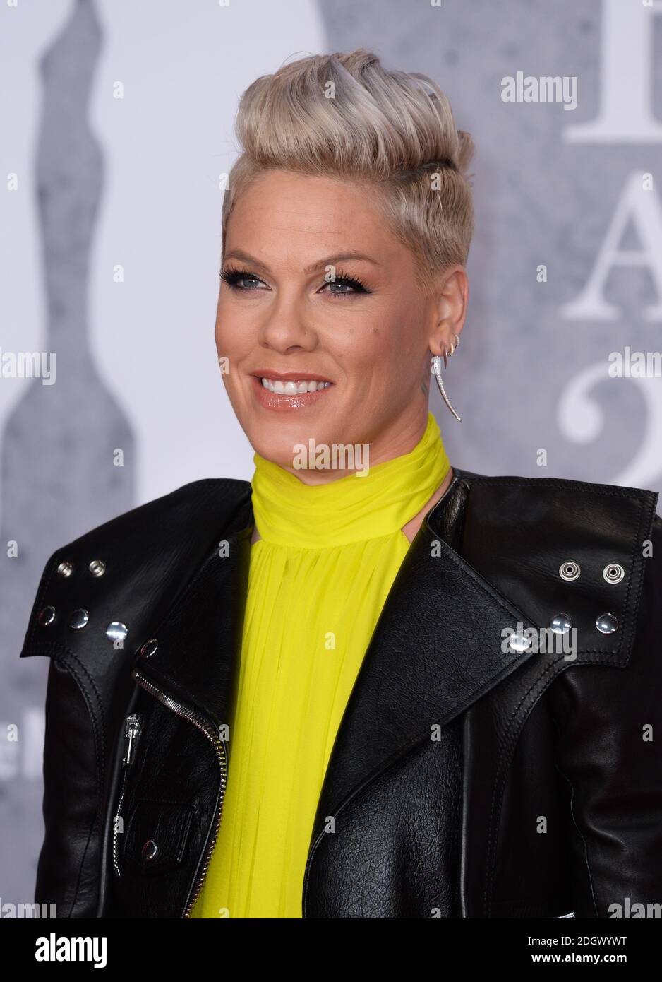 Pink attending the Brit Awards 2019 at the O2 Arena, London. Photo ...