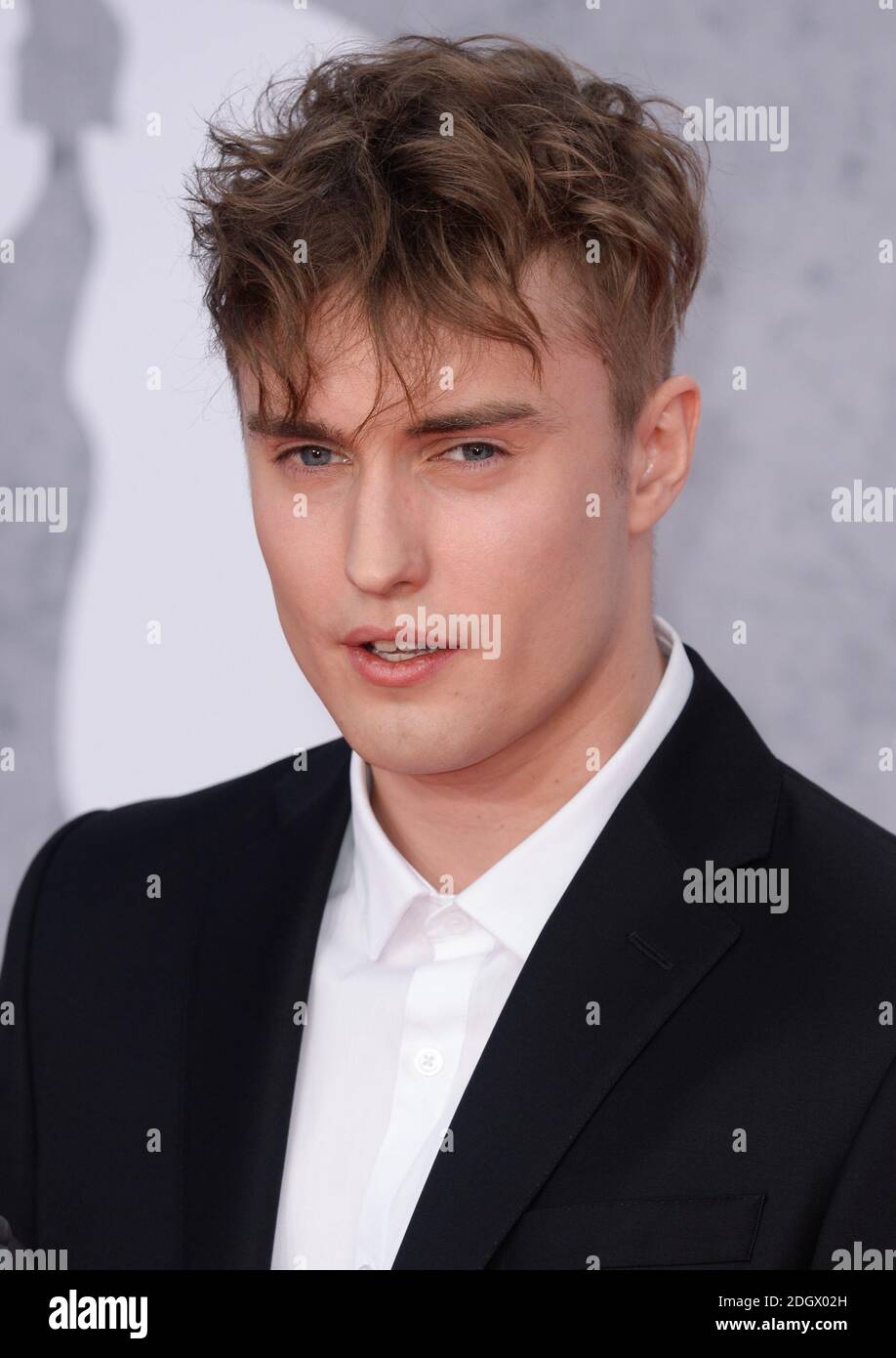 Sam Fender attending the Brit Awards 2019 at the O2 Arena, London ...