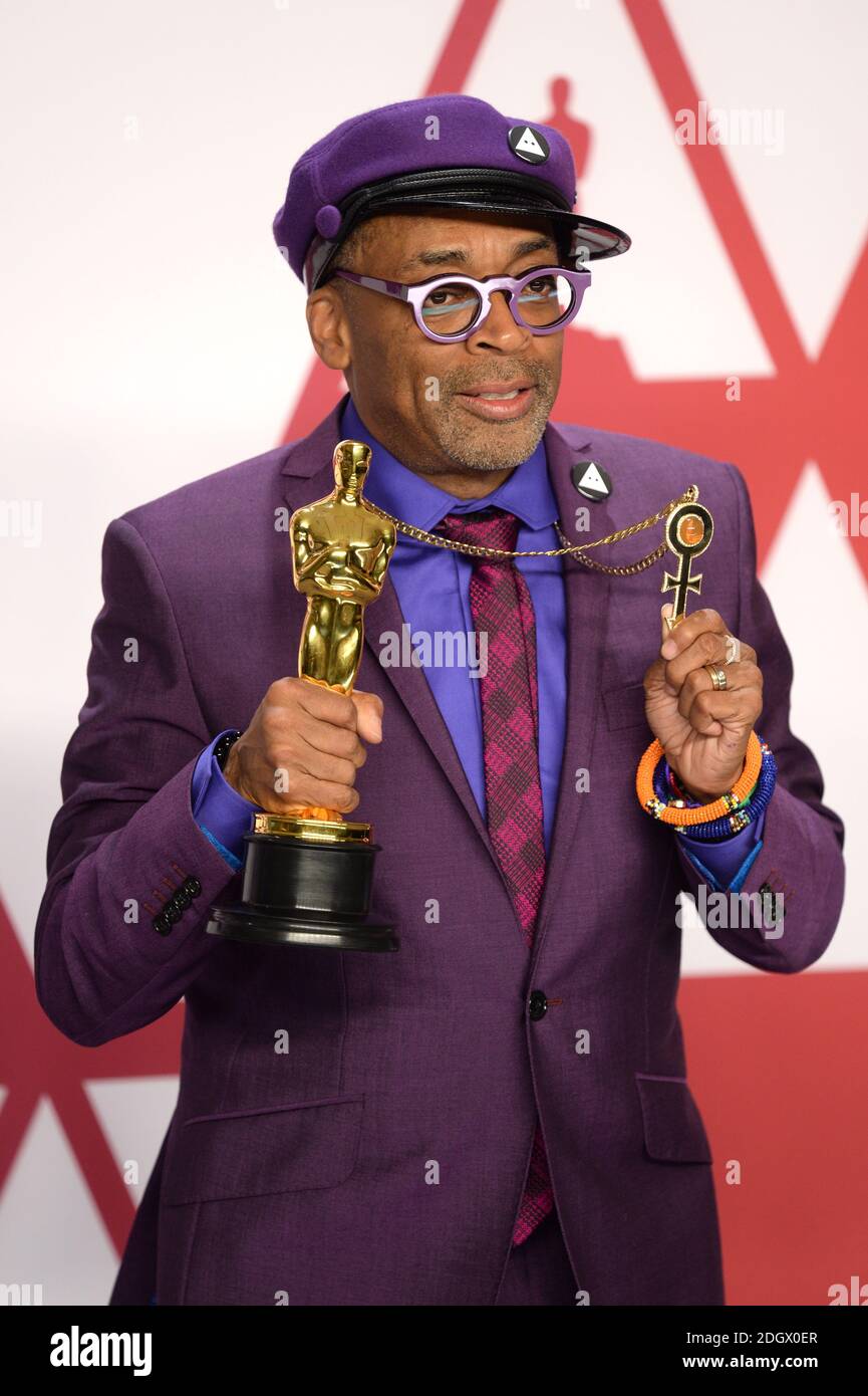Spike Lee wins Best Adapted Screenplay Oscar in the press room at the ...
