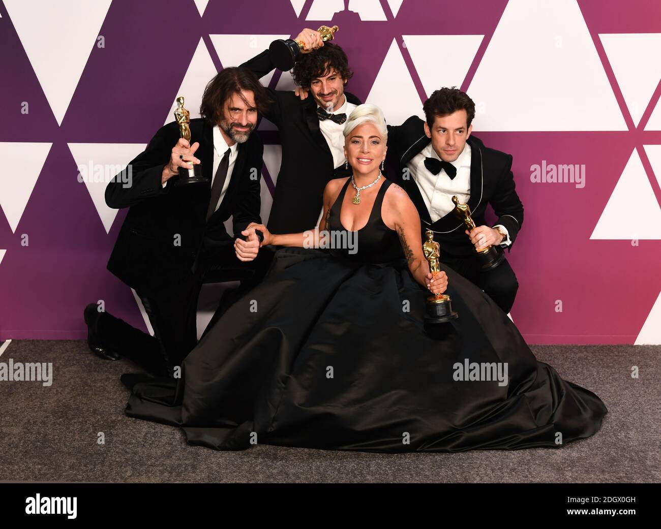 Andrew Wyatt, Anthony Rossomando, Mark Ronson and Lady Gaga, winners of ...