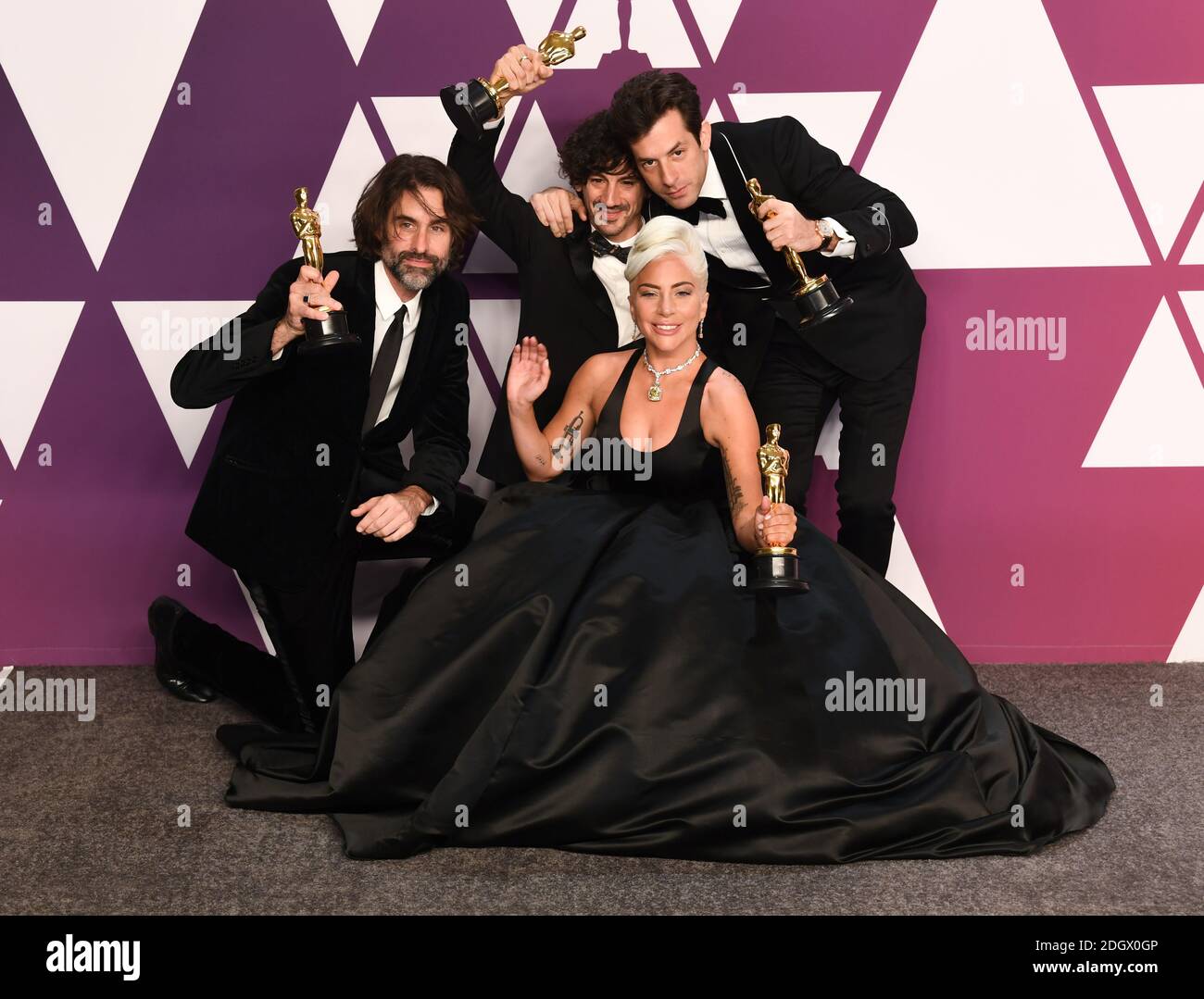 Andrew Wyatt, Anthony Rossomando, Mark Ronson and Lady Gaga, winners of ...