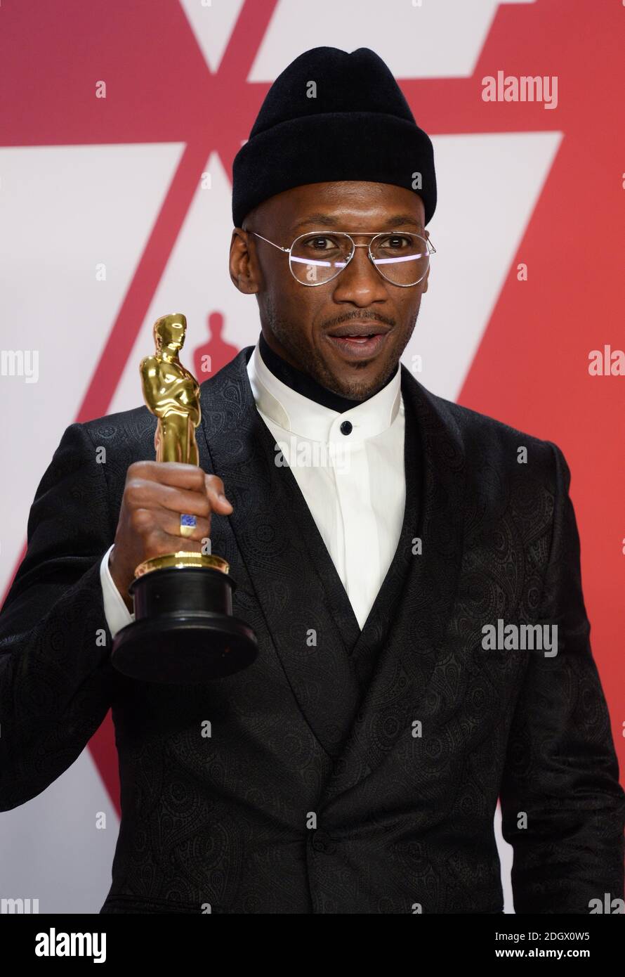Mahershala Ali wins Best Supporting actor Oscar in the press room at ...