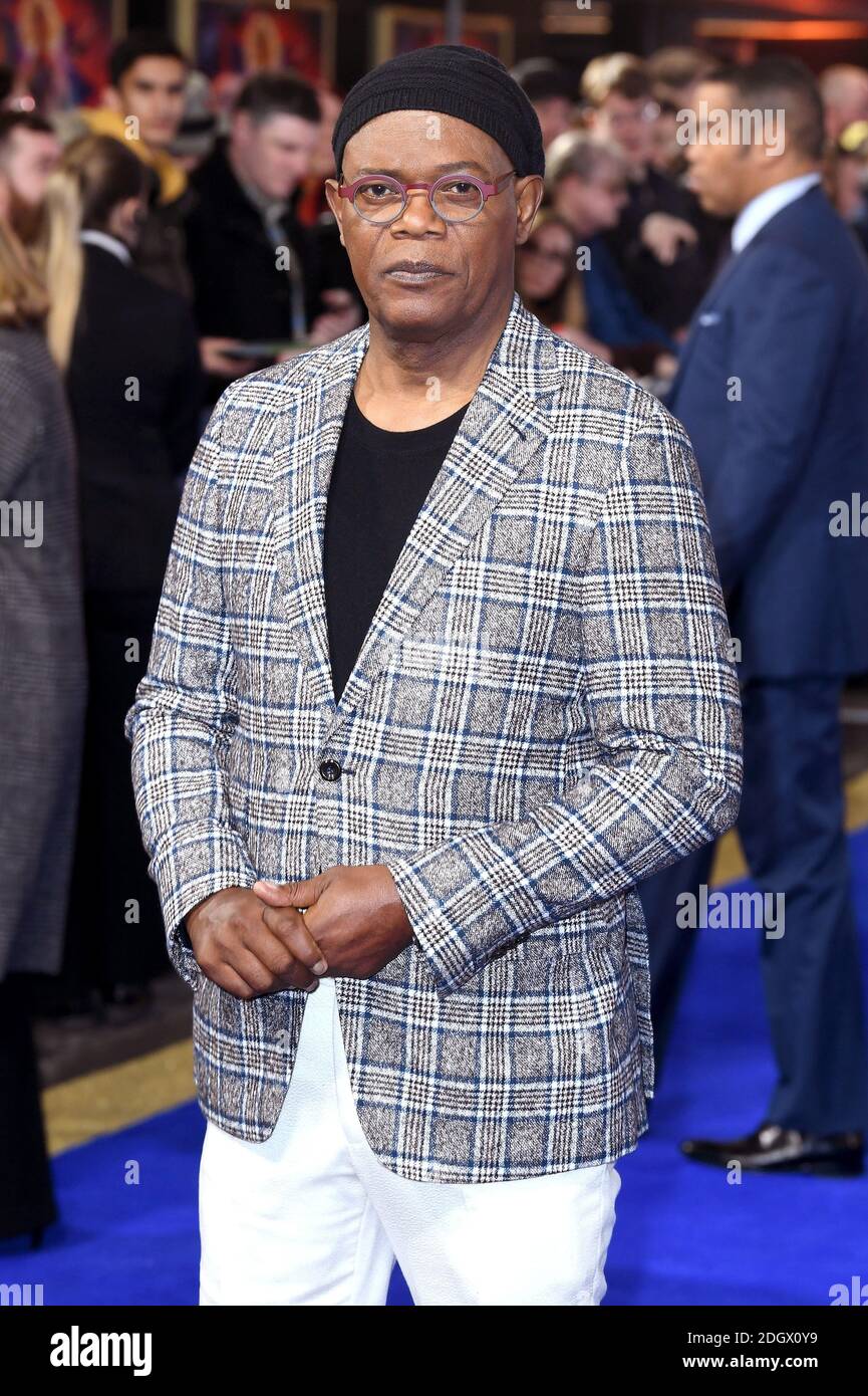 Samuel L. Jackson attending the European premiere of Captain Marvel at ...