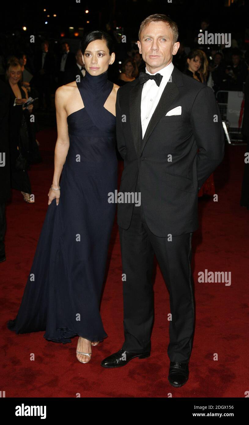 Daniel Craig and his girlfriend arriving at the World Premiere of the ...