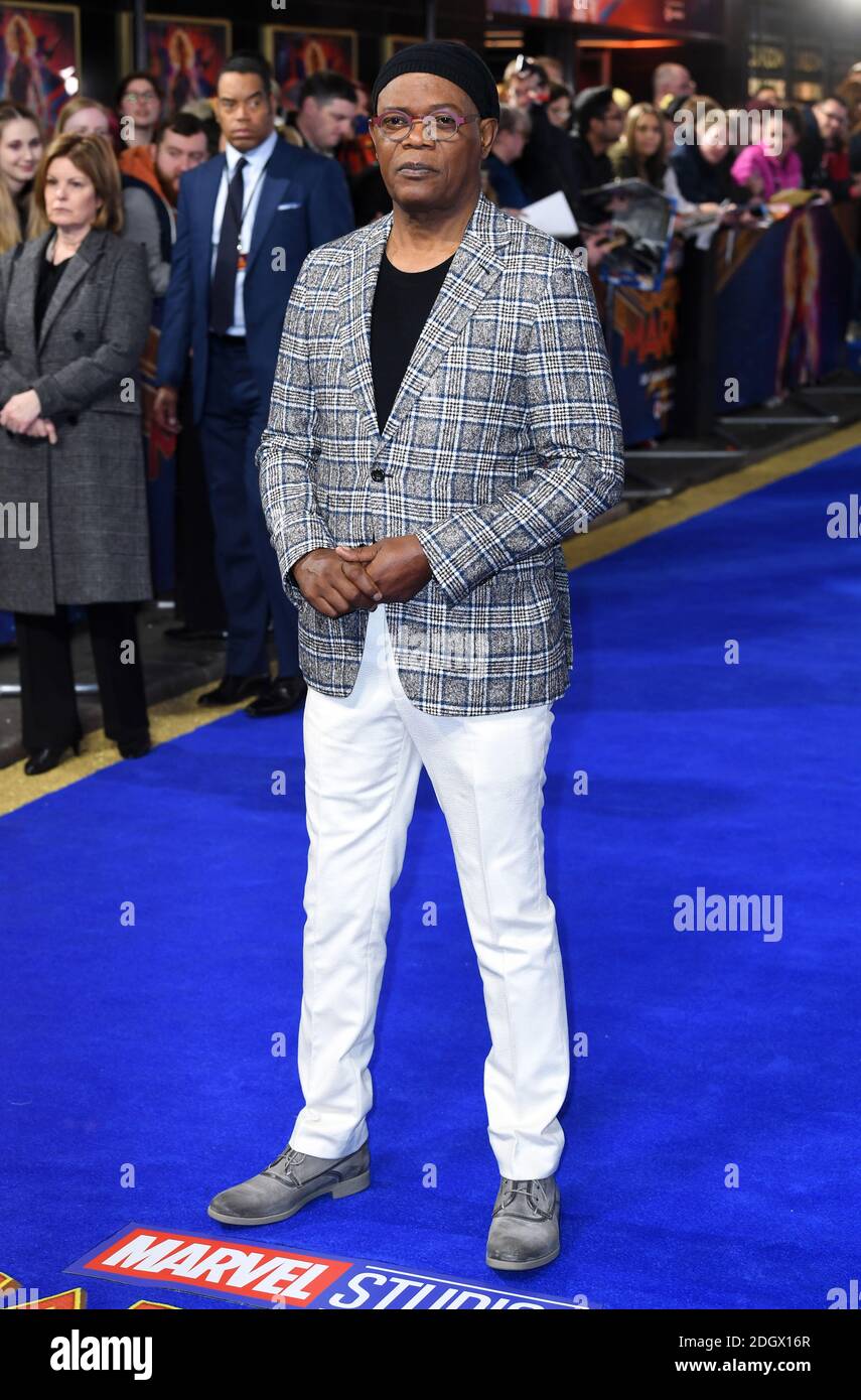 Samuel L Jackson attending the UK Gala Premiere of Captain Marvel at ...