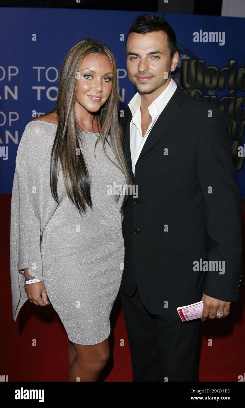 Michelle Heaton and Andy Scott Lee attending the The World Music Awards ...