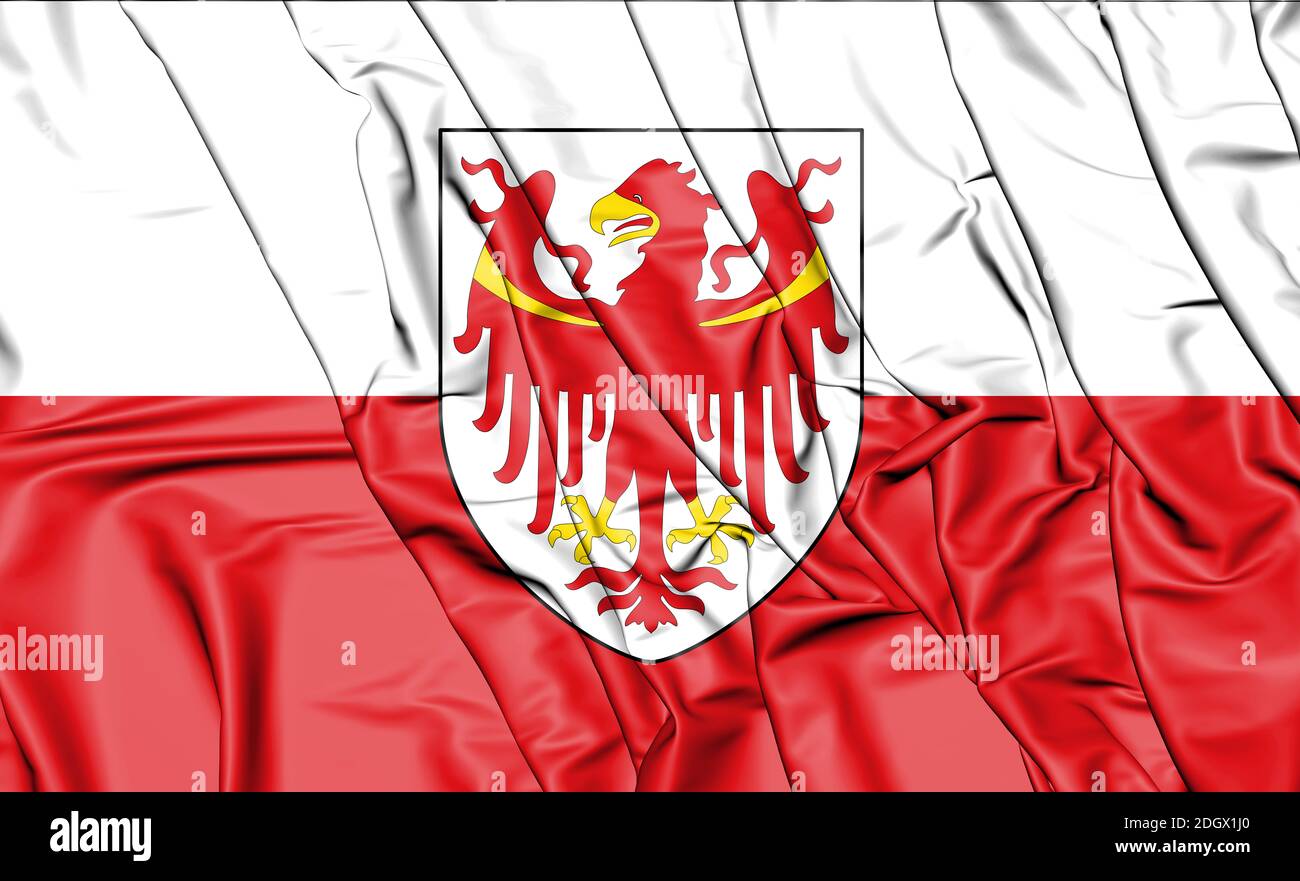 3D Flag of South Tyrol, Italy. 3D Illustration Stock Photo - Alamy