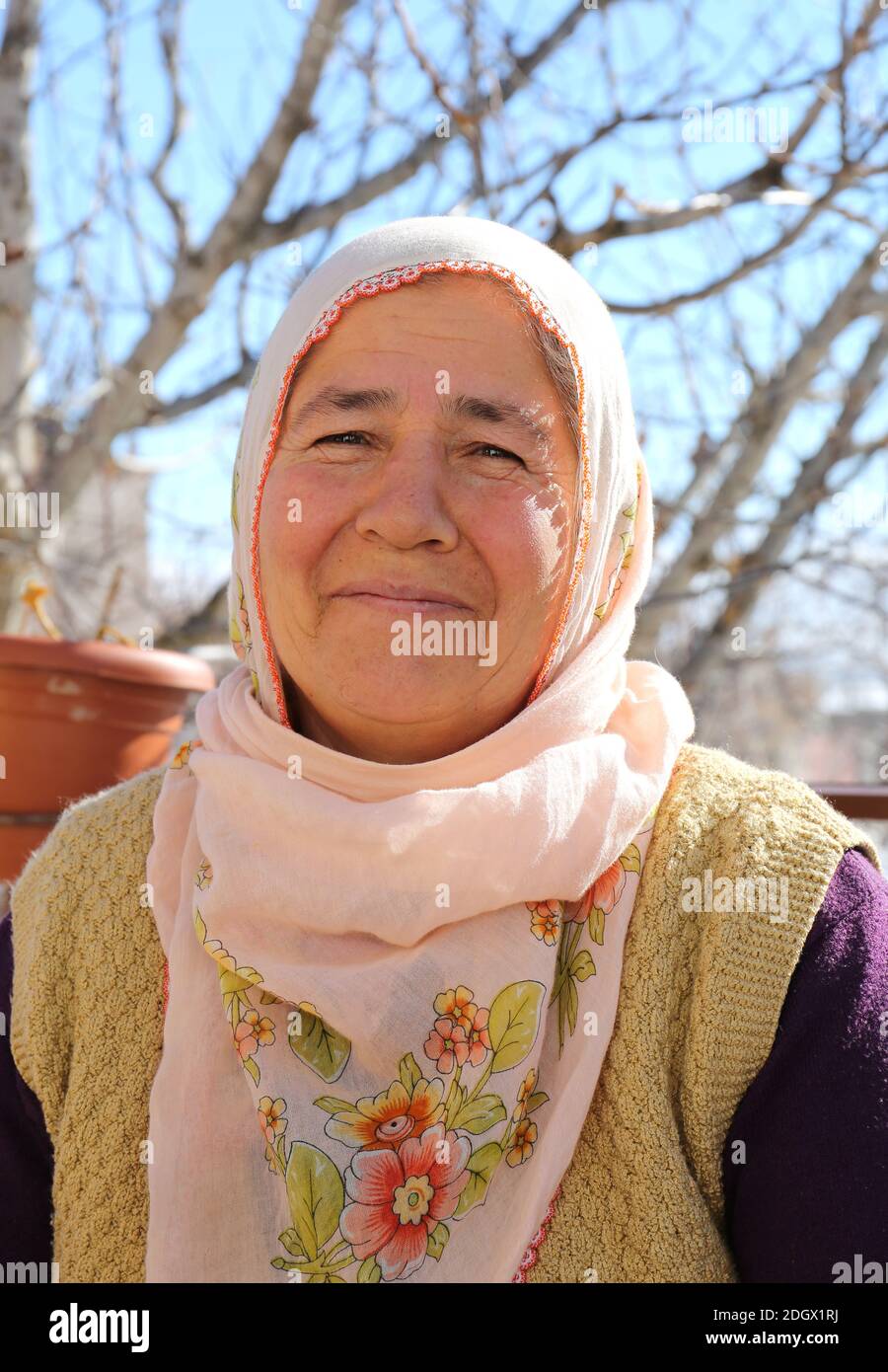 Portrait turkish woman in village hi-res stock photography and images ...