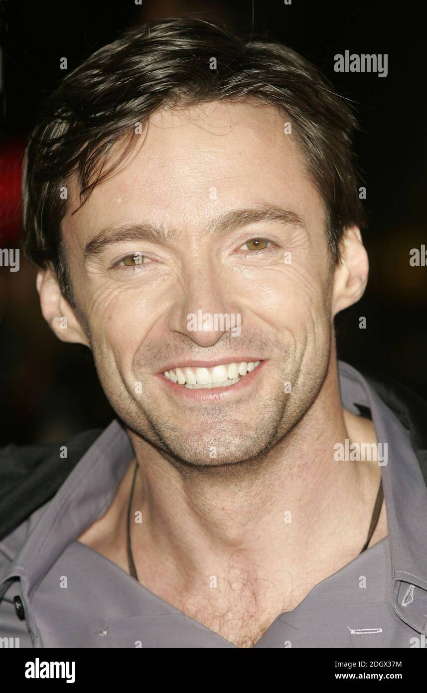Hugh Jackman arriving at the UK Premiere of Flushed Away at the Empire ...