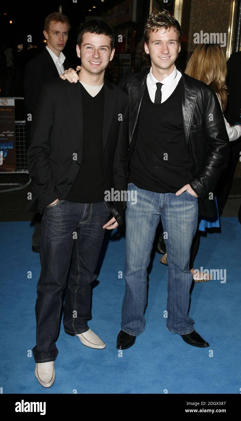 McDonald Brothers arriving at the UK Premiere of Flushed Away at the ...