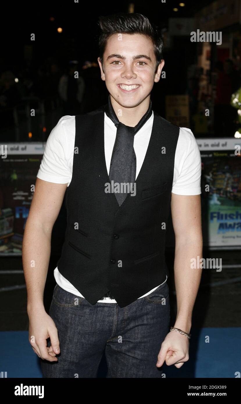 Ray from X Factor arriving at the UK Premiere of Flushed Away at the ...