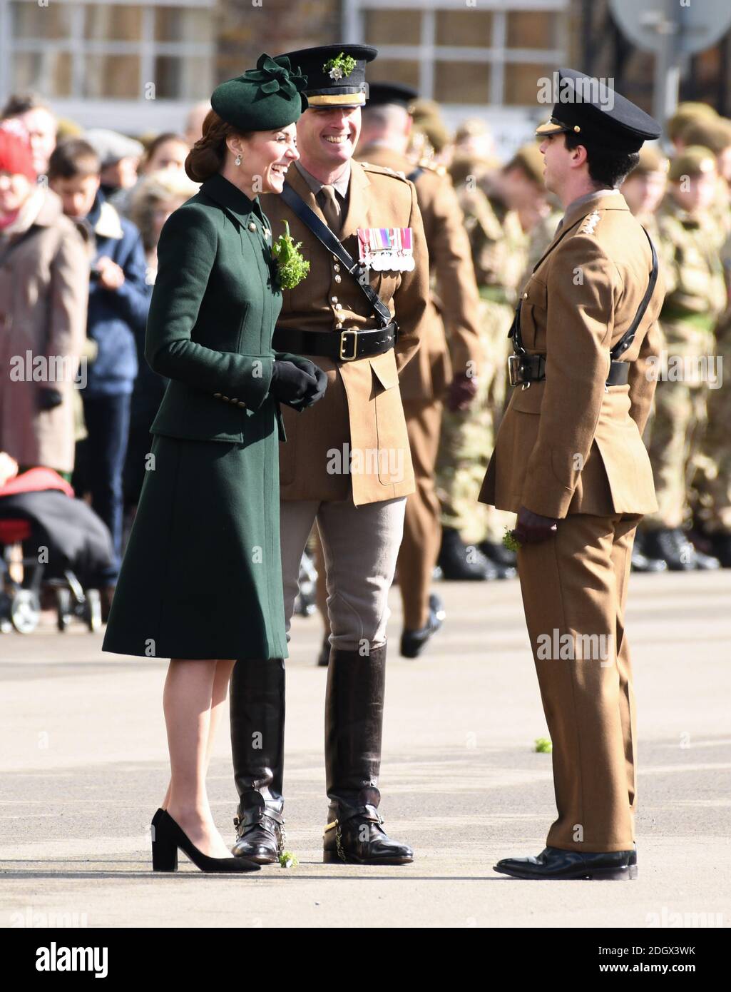 The Duchess of Cambridge visits the 1st Battalion Irish Guards at their ...