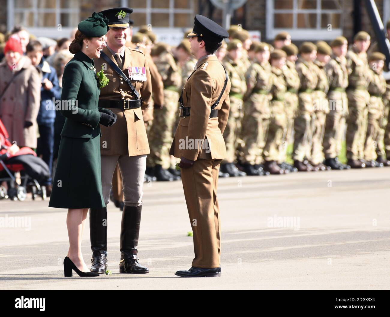 The Duchess of Cambridge visits the 1st Battalion Irish Guards at their ...