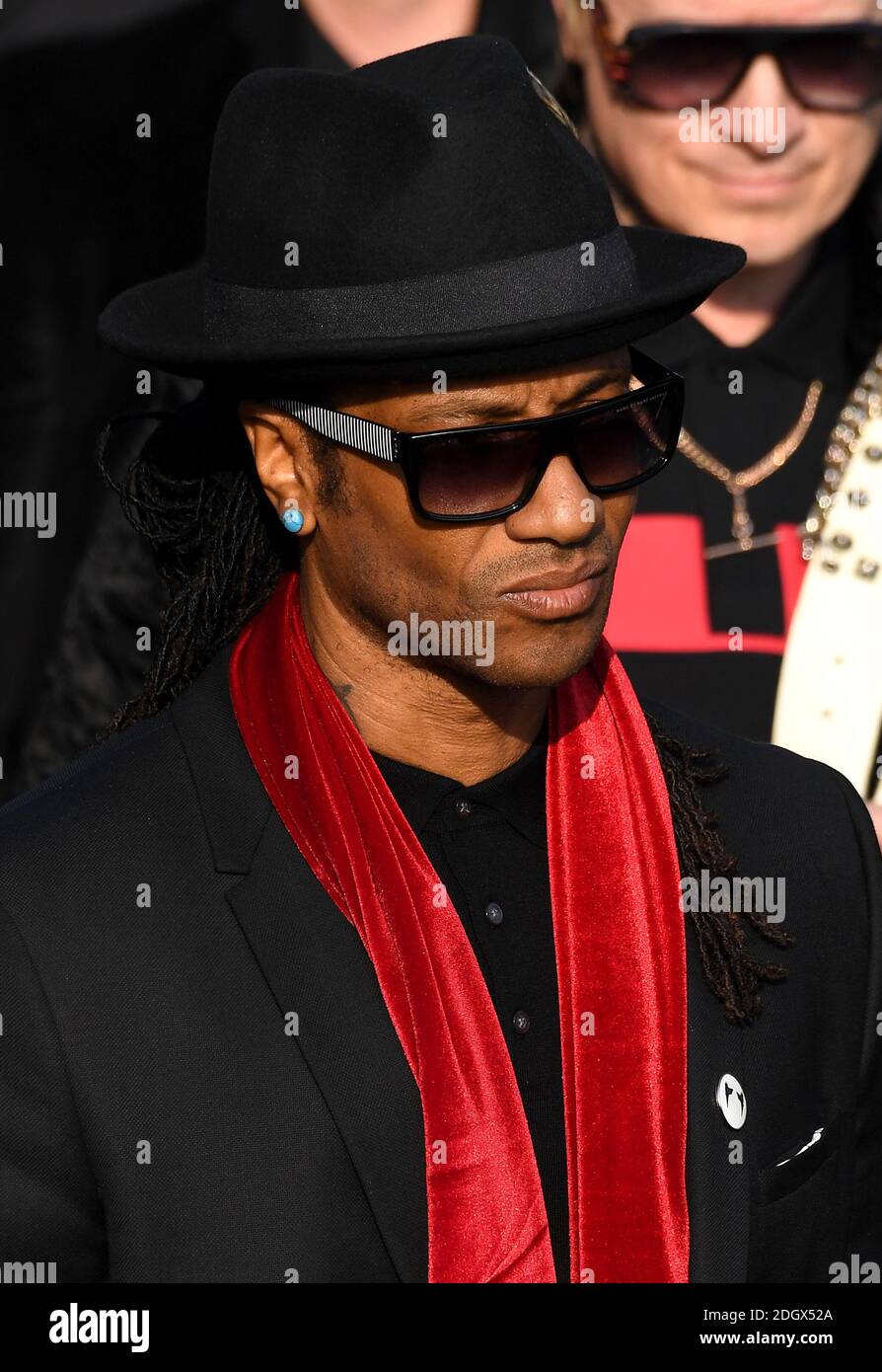 Keith Palmer outside St. Mary's Church during the funeral and ...
