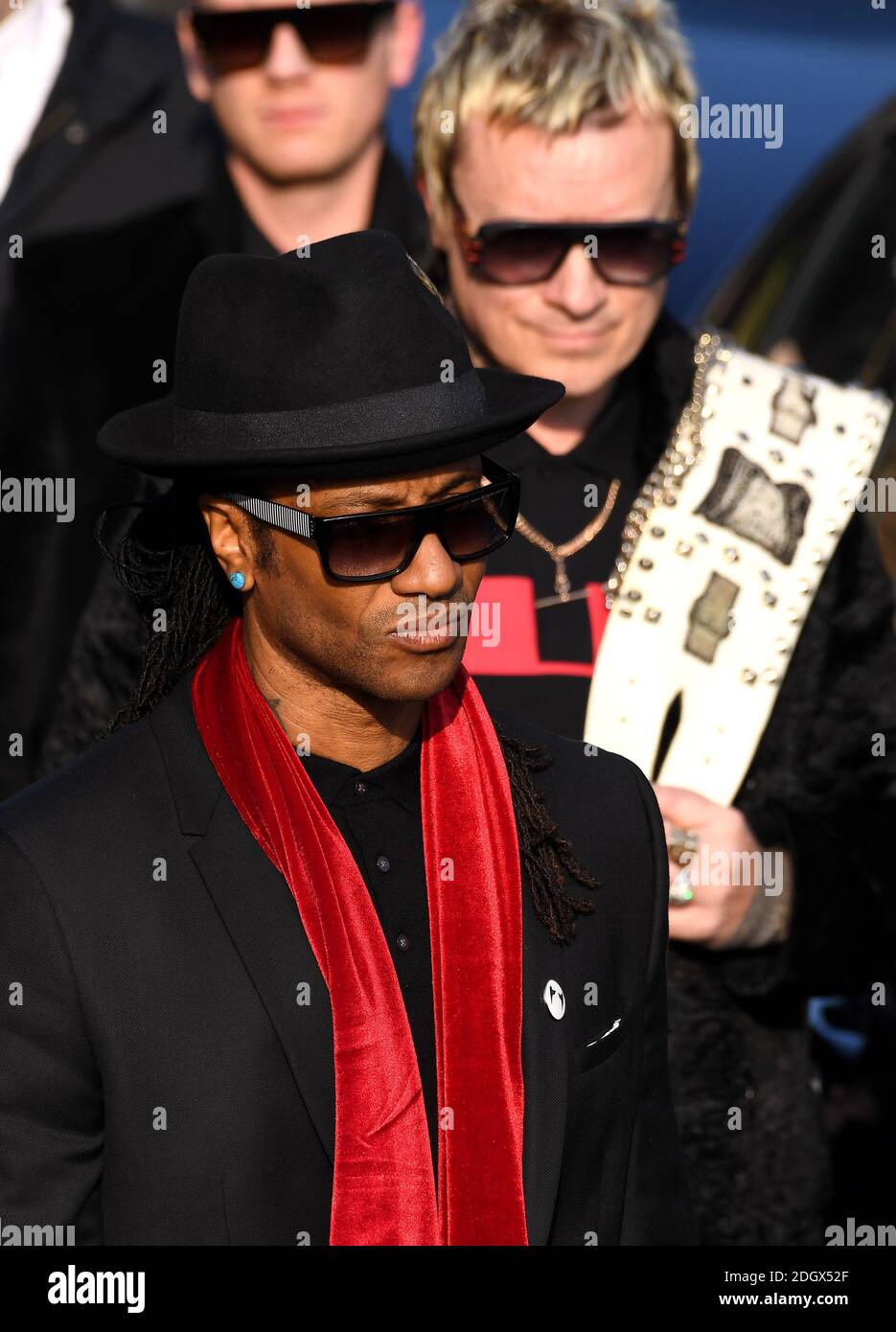 Keith Palmer outside St. Mary's Church during the funeral and ...