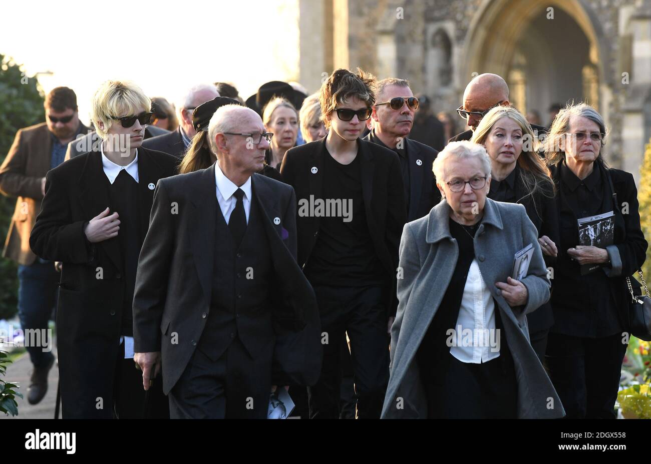 Gene Gallagher (left), Clive Flint, Ace Billy Howlett (centre) outside ...