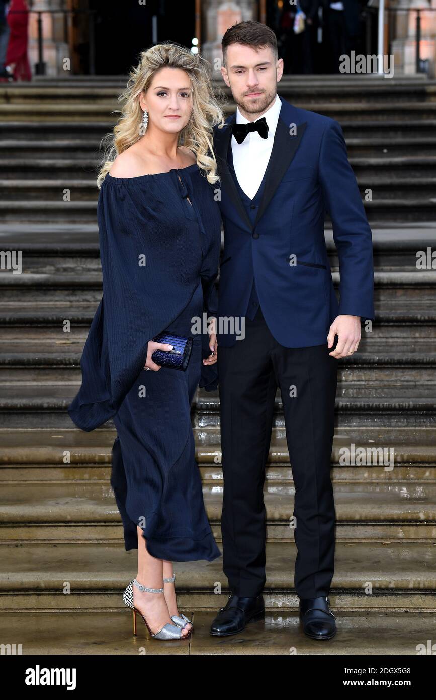 Aaron Ramsey and Colleen Rowland attending the global premiere of ...