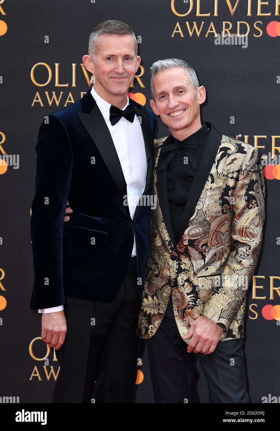 Hugh Vanstone and George Stiles attending the Laurence Olivier Awards ...