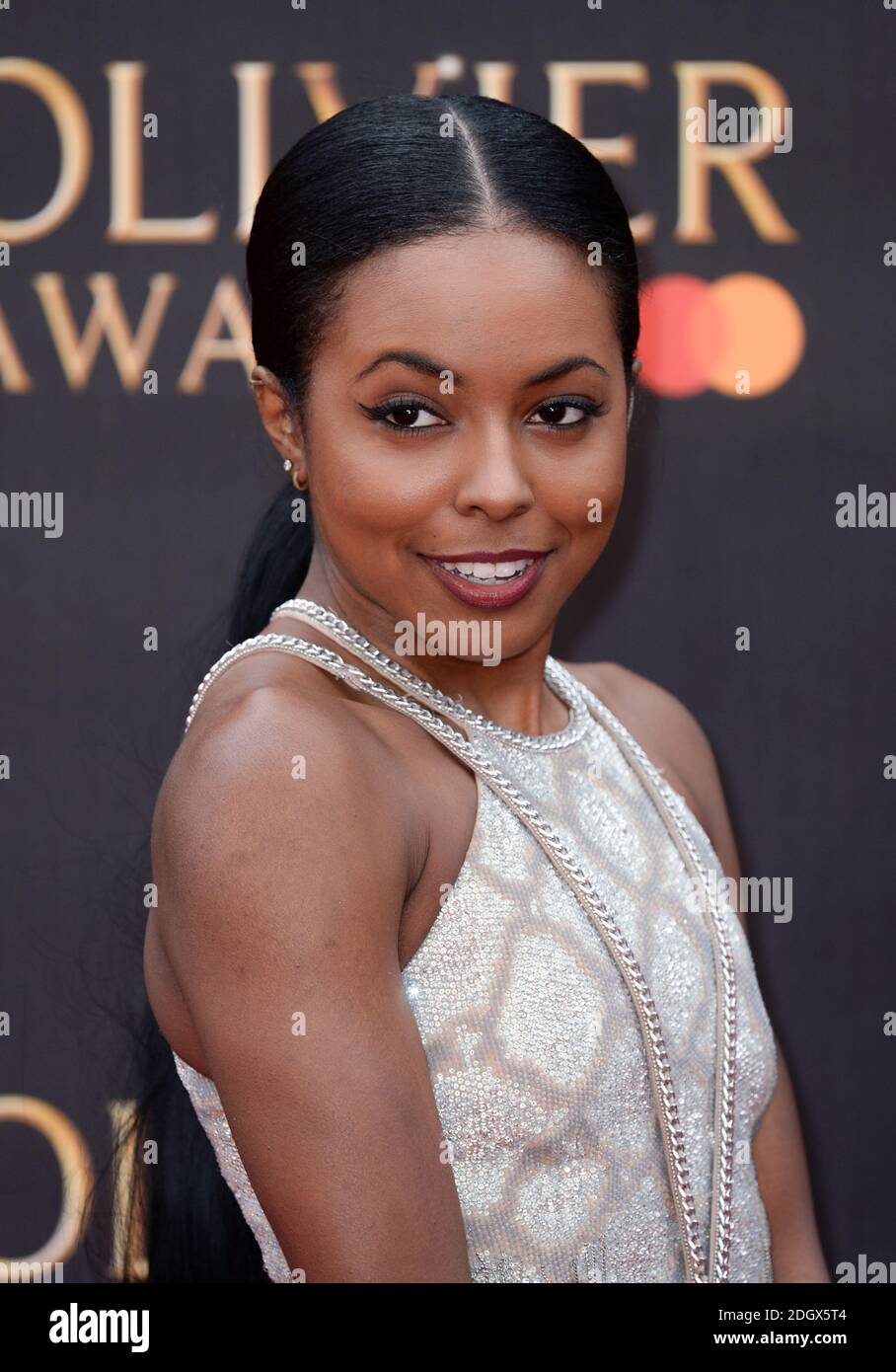 Adrienne Warren attending the Laurence Olivier Awards, Royal Albert ...