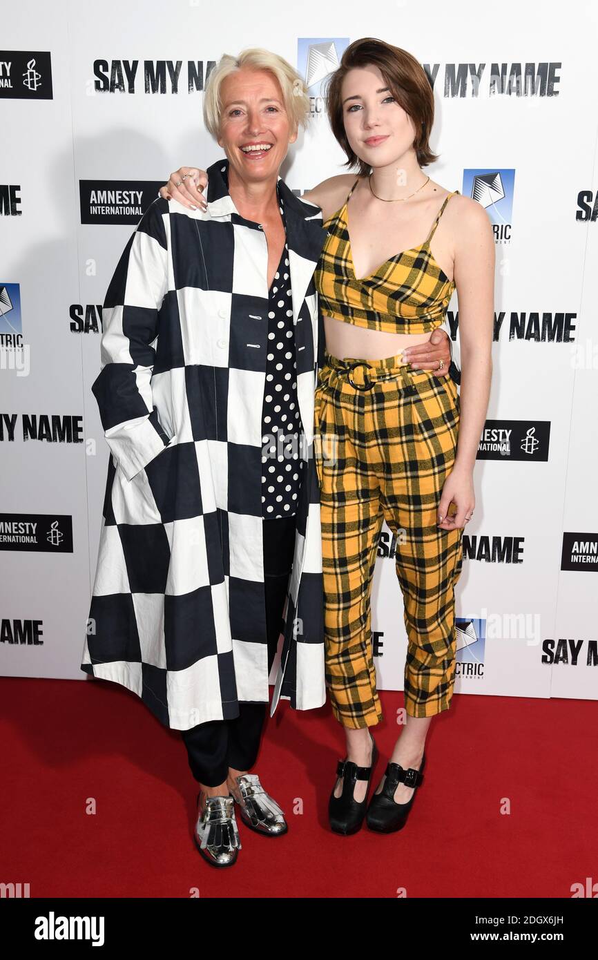 Emma Thompson and her daughter Gaia Romilly Wise attend the gala ...