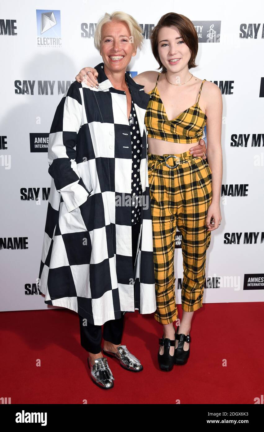 Emma Thompson and her daughter Gaia Romilly Wise attend the gala ...