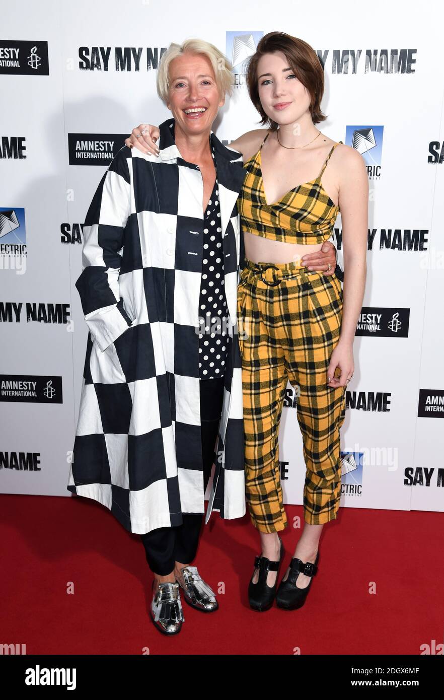 Emma Thompson and her daughter Gaia Romilly Wise attend the gala ...